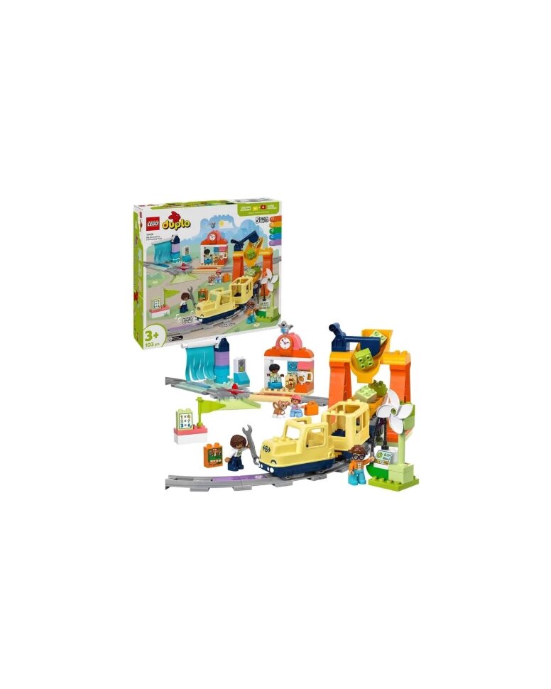 Конструктор LEGO DUPLO 10428 Большой пассажирский поезд 103 дет.