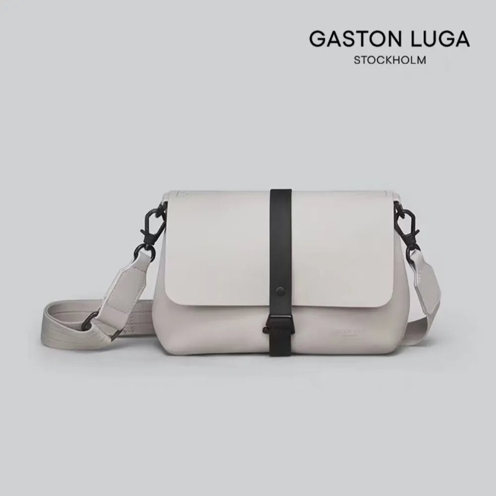 Gaston Luga Сумка кросс-боди, экокожа, теплый серый, 20x13.5x7 см