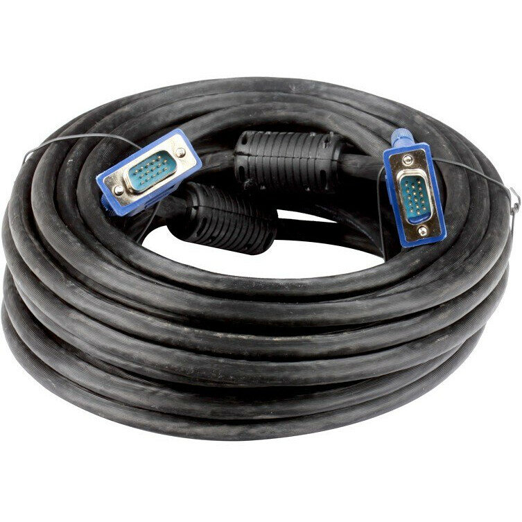 Кабель VGA VCOM VVG6448-10M 10 метров D-Sub 15 pin Male-Male с ферритовыми фильтрами