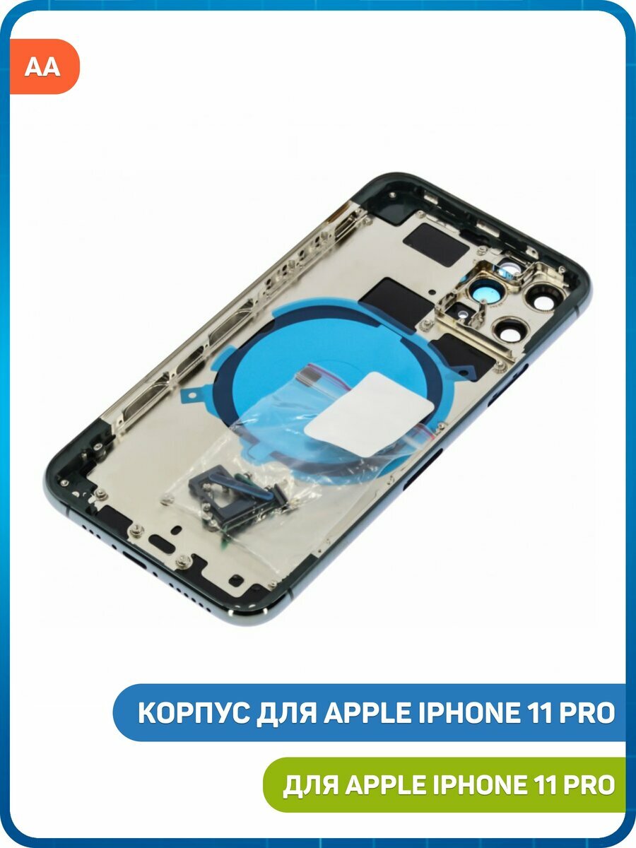 Корпус для Apple iPhone 11 Pro, зеленый, AA — фото 1