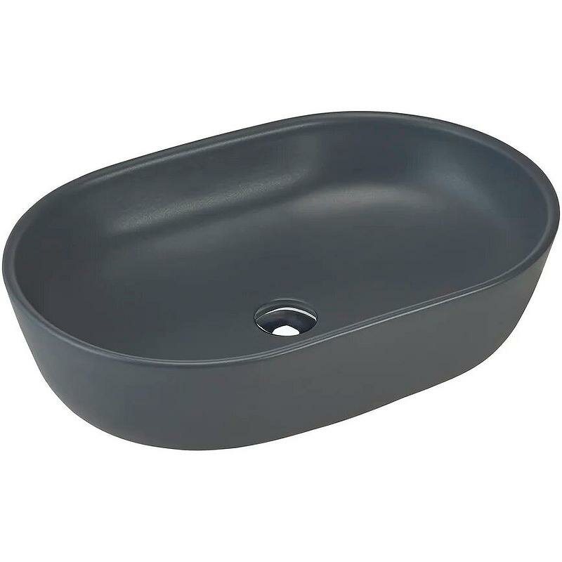 Раковина накладная beWash Bogen 60 88601080 Антрацит, фарфор, без перелива