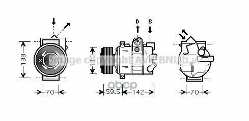 Компрессор кондиционера Ava арт. VNK220