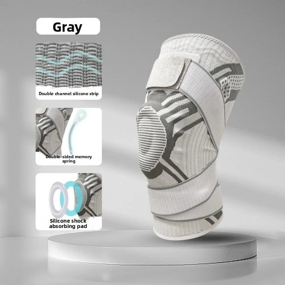 Наколенник спортивный Gray, White-XL