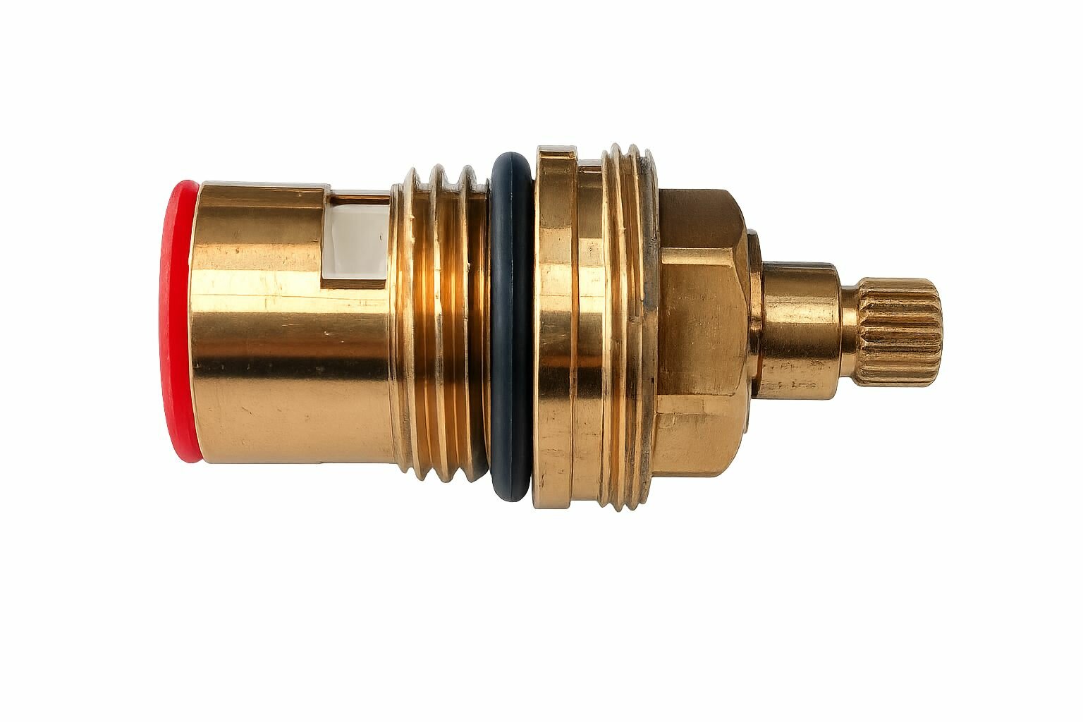 Кран-букса 1/2" №5, 24 шлица, керамическая, с резьбой под юбку