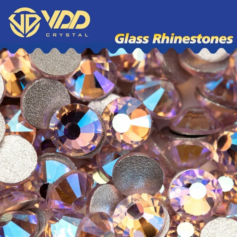 Кристаллы VDD Light Rose AB, SS10, 1440 шт