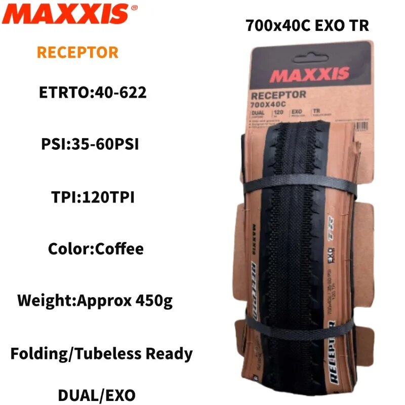 Шины Maxxis RECEPTOR GRAVEL 650x47B 700x40C 700X40C EXO TR C
