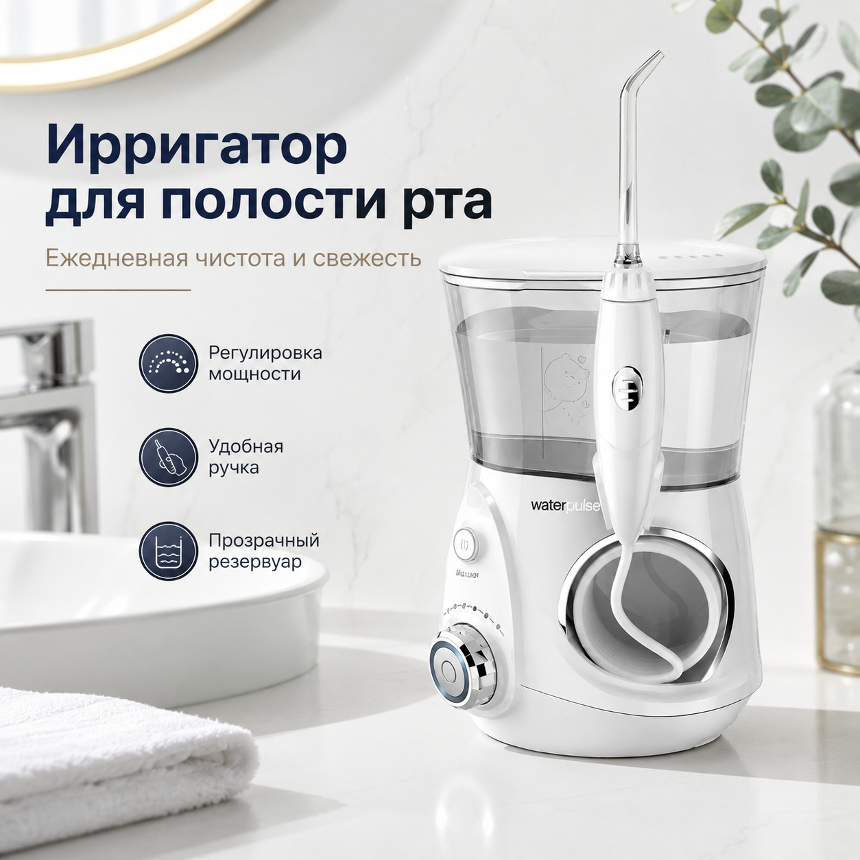 Ирригатор полости рта Waterpik WP-660 E2 Aquarius Ultra Professional