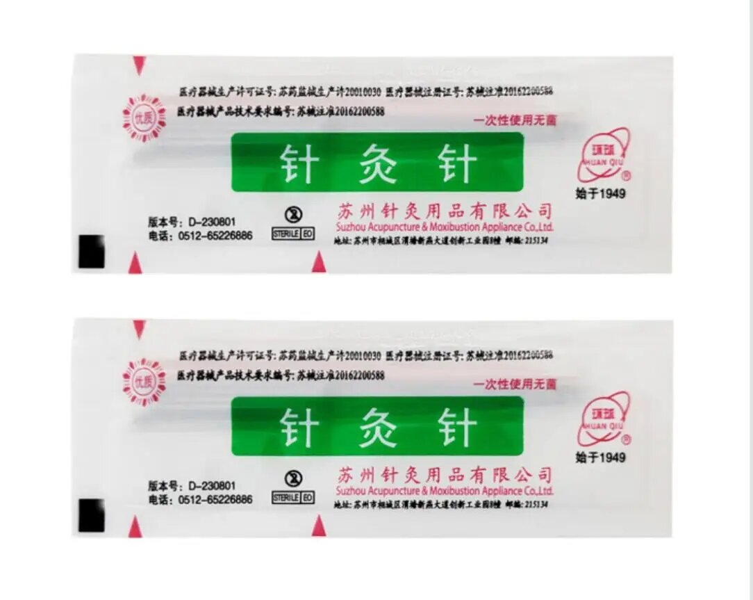 Иглы для акупунктуры Huanqiu, 500 шт, 0,16/0,18/0,22/0,25/0,30/0,35 мм 035 40mm