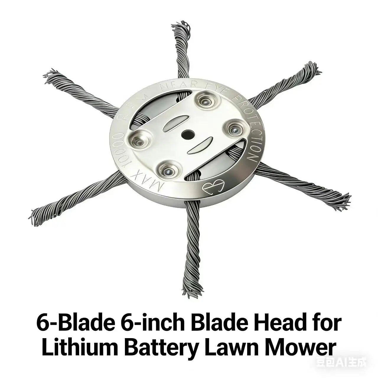 Насадка-щетка LUSQI из нержавеющей стали для триммера 6/7 дюймов Lithium 6inch 6clws