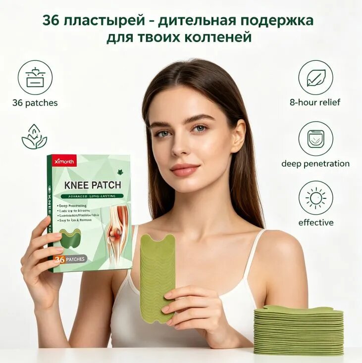 Пластыри Ximonth Knee Patch для коленей 36 шт