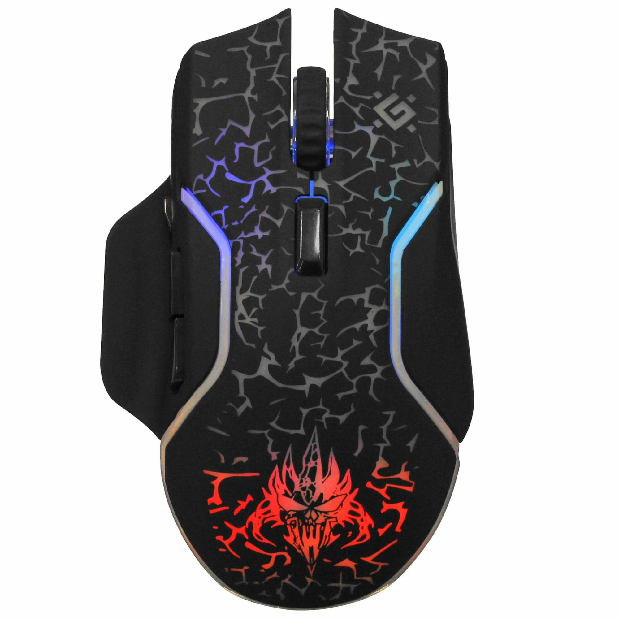 Defender Беспроводная игровая мышь Oneshot GM - 067 черный, LED,7D,300 мАч, 3200dpi 52067