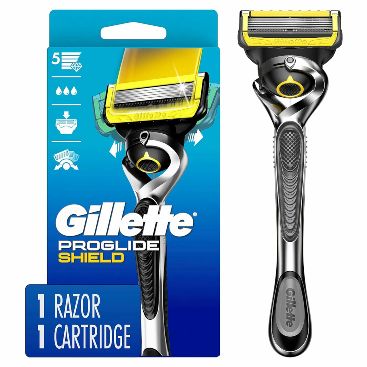 Многоразовый бритвенный станок Gillette Fusion5 Proglide Shield (Proshield) Flexball