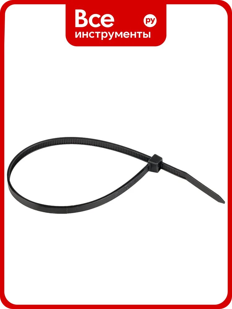 Хомут EKF 4.8х250 черный нейлон 100 шт. plc-cb-4.8x250