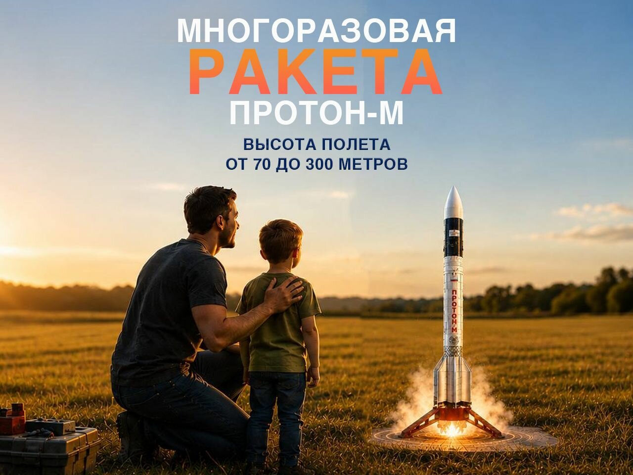 Готовый набор для запуска Протон-Light / Ready-made rocket kit & Rocket motors
