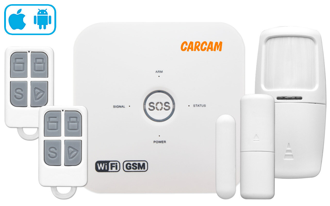 Wi-Fi/GSM сигнализация CARCAM GSM ALARM KIT