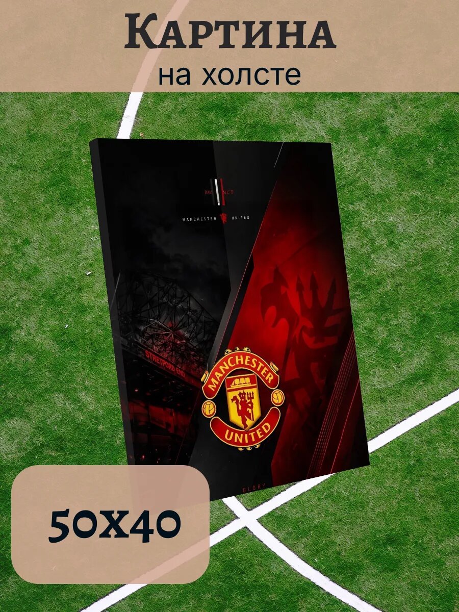 Картина 40х50 ФК Манчестер Юнайтед FC Manchester United