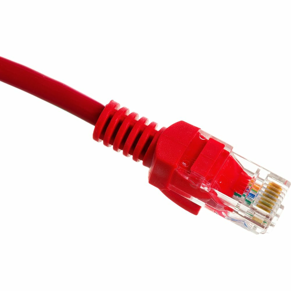 Патч-корд ExeGate UTP-RJ45-RJ45-5e-0,3M-RD, UTP, cat.5e, 0.3м, красный 258666 — фото 1