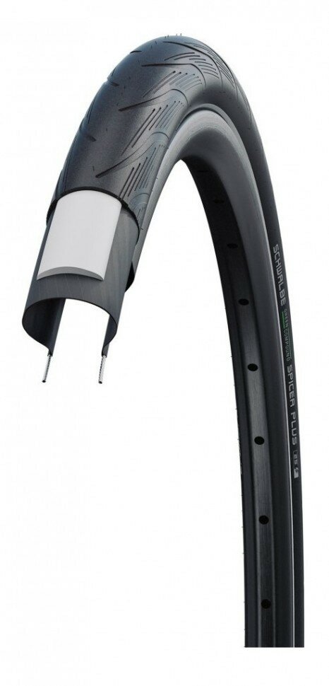 Покрышка Schwalbe 26x1.6" (40-559) SPICER PLUS PunctureGuard, TwinSkin B/B+RT HS442 GREEN
