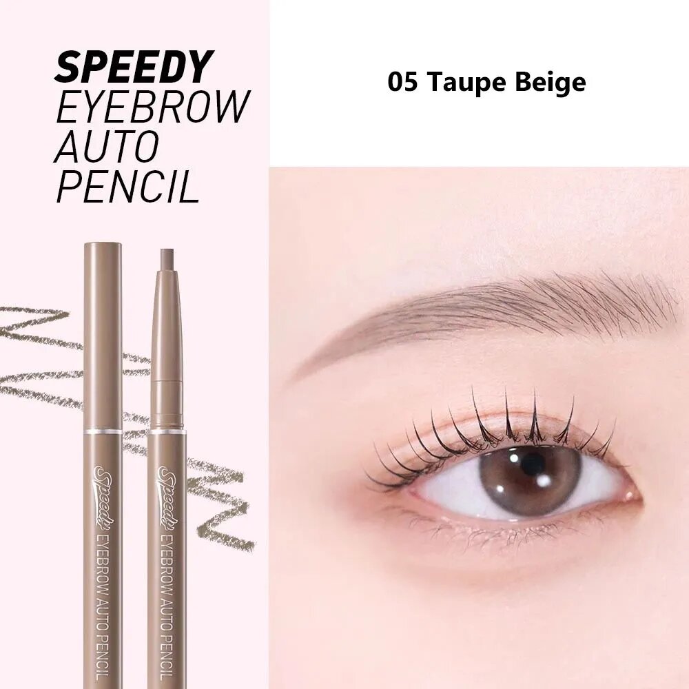 PERIPERA карандаш для бровей (05 Taupe Beige) Speedy Eyebrow Auto Pencil, корейская косметика
