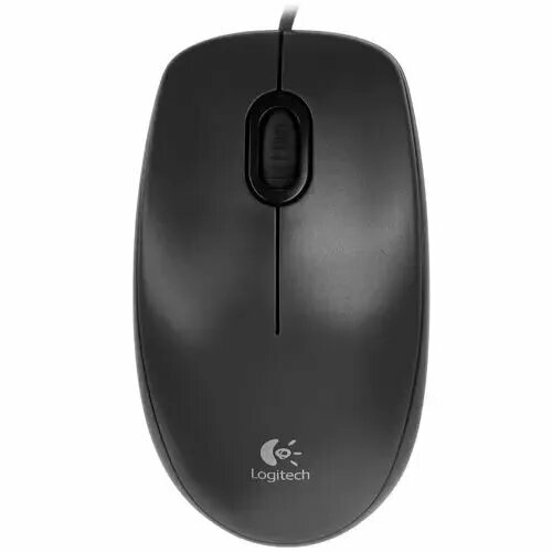 Logitech Мышь проводная M90, оптическая, 1000 dpi, USB, кабель 1,8 м, темно-серый.