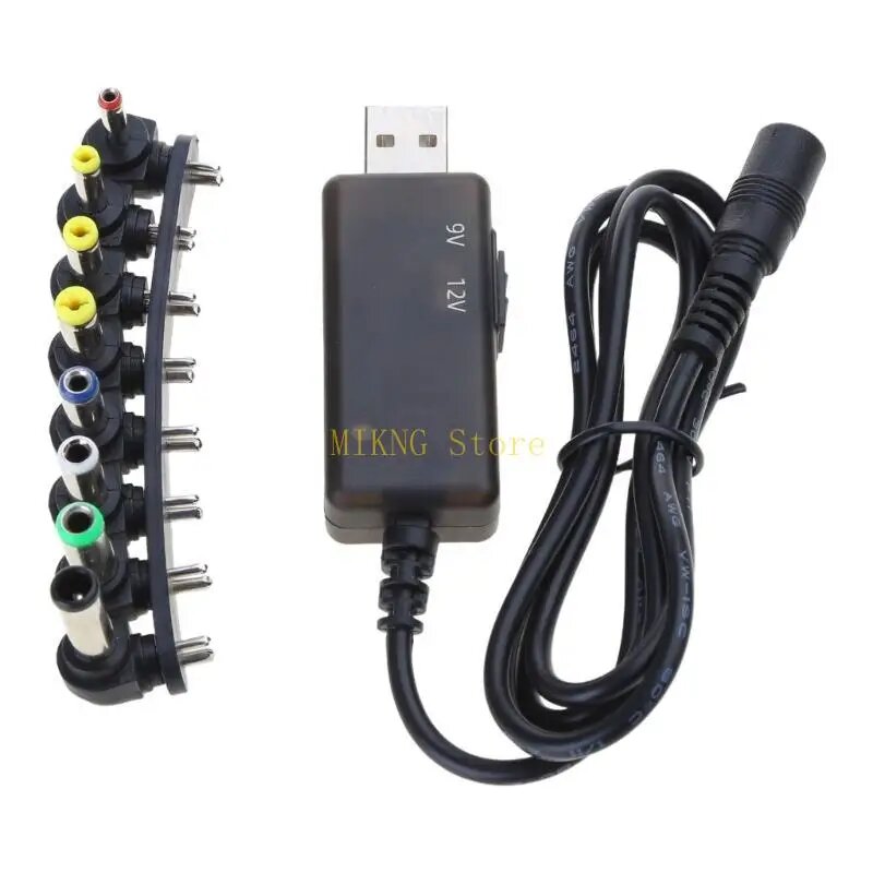 Кабель USB-DC 5.5x2.5 мм 8 адаптеров 9 12V lines 8 header