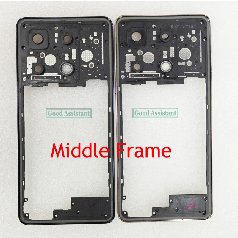 Для Infinix Note 30 Pro X678B: средняя рамка, передняя рамка, корпус, крышка Gold Middle Frame