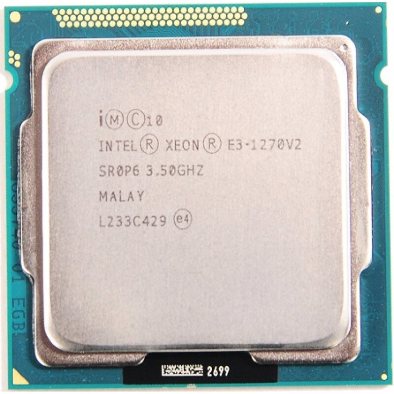 Процессор Socket 1155 Xeon E3-1270v2 (4ядра/8потоков/3.5ГГц/3.9ГГц/8Мб/TDP 69w)