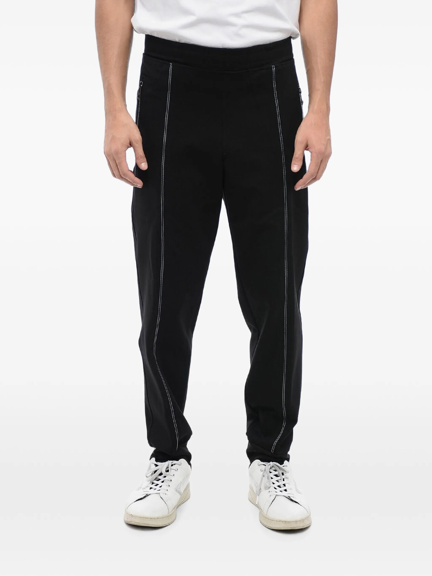 Брюки Tapered-fit tape-detail track pants
