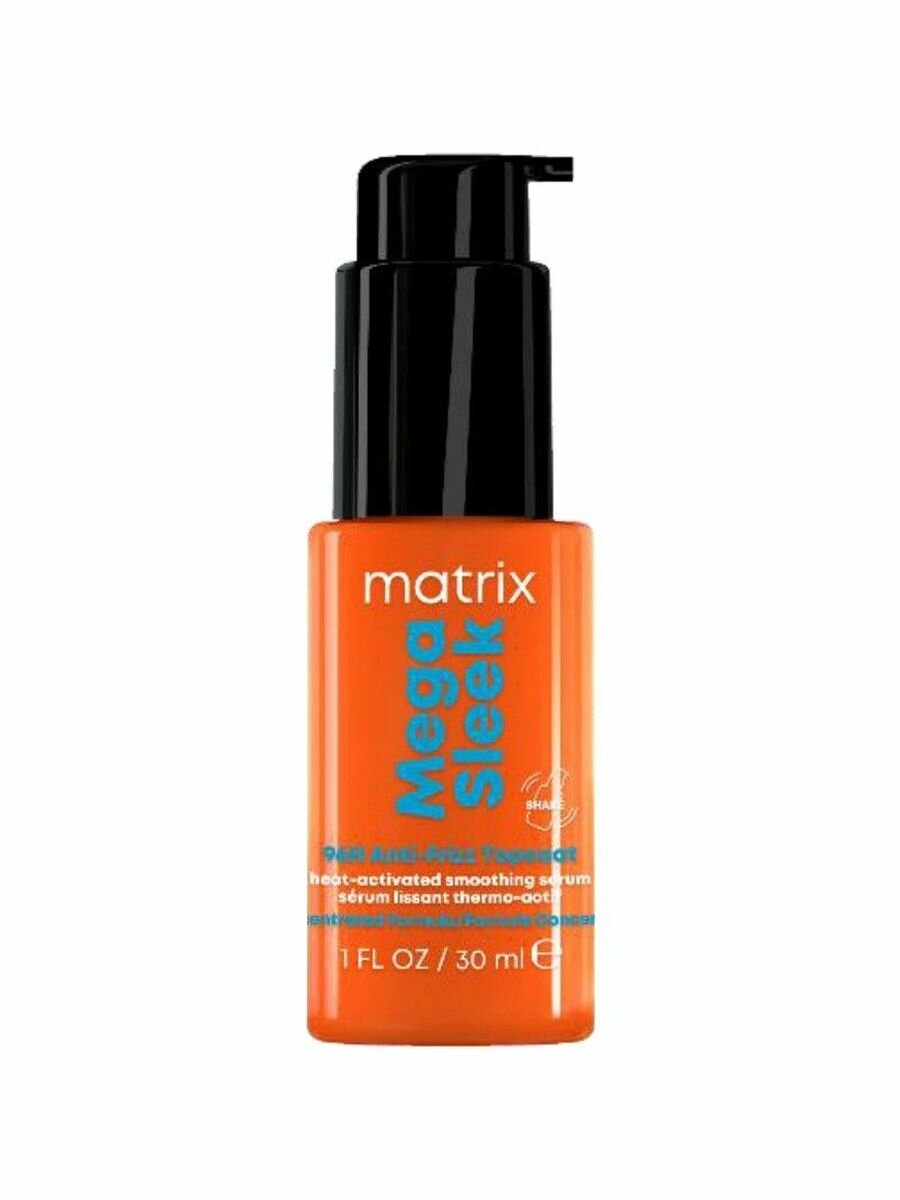 Сыворотка Matrix Total Results Mega Sleek термоактивируемая разглаживающая для волос, 30 мл