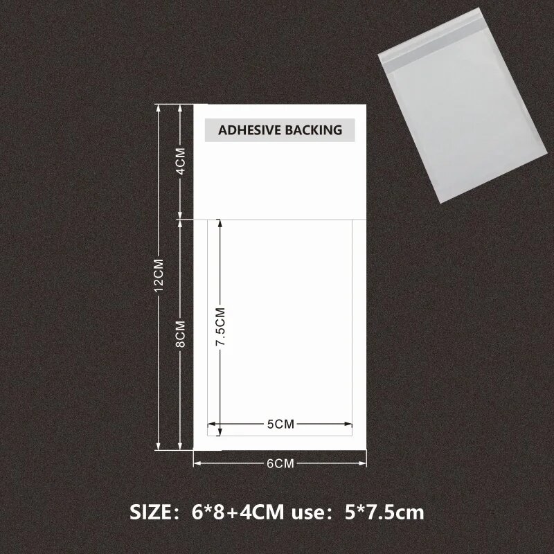 Эко-пакеты из стеклолиновой бумаги StoBag 6x8cm-50pcs