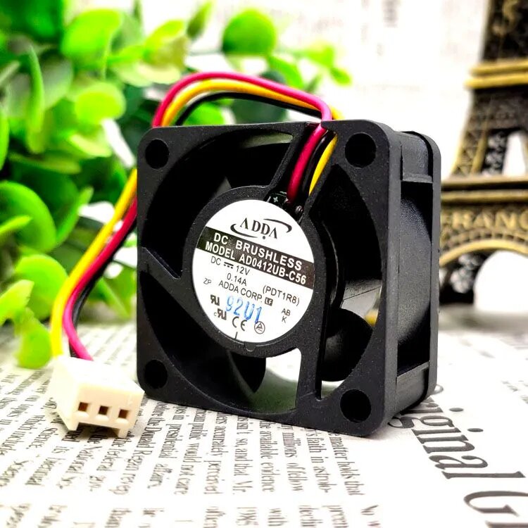 Вентилятор Охлаждения ADDA AD0412UB-C56 4020 4cm 12V 0.14A 40x40x20mm,40MM Три Линии Вентилятор
