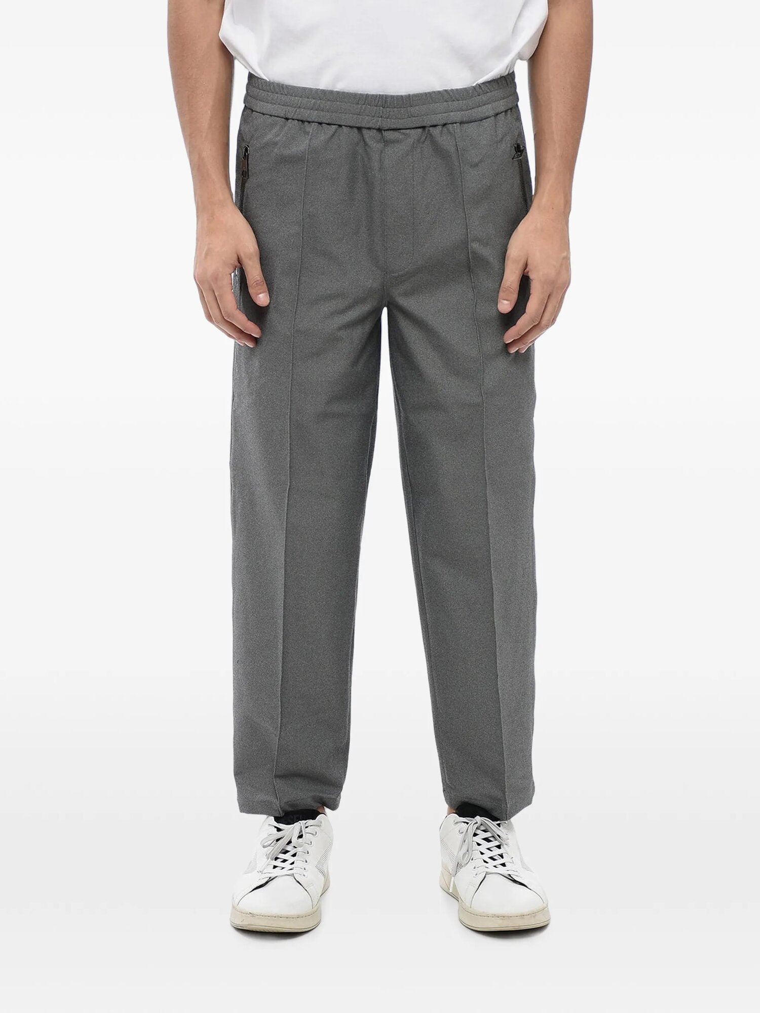 Брюки Neil Barrett Elasticated-waistband zip-pocket trousers
