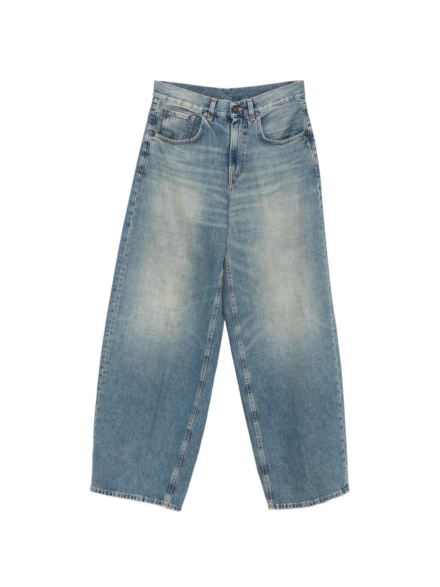 Джинсы Wide-leg whiskers-effect jeans 