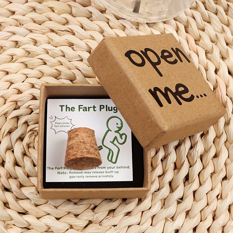 Подарочная коробка Fart Plug (пердун) – смешной gag-подарок для вечеринок на Новый год и Хэллоуин, для друзей и семьи, на дни рождения, годовщины, День святого Валентина, свадьбы и для пар. Стиль: Юмор и пародия