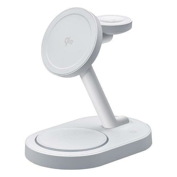 Уцененное беспроводное зарядное устройство Deppa 3 в 1 MagSafe QI2 NEO (23167), отличный