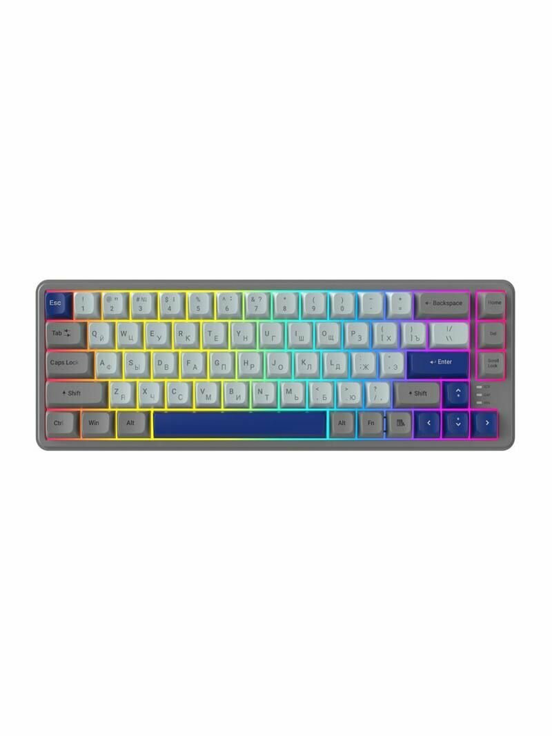 Клавиатура Ritmix RKB-568BL Blue , 67кл, подсветка