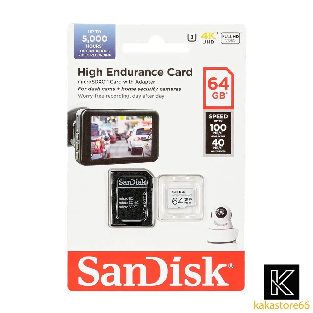 High Endurance 64GB microSDHC с адаптером — фото 1