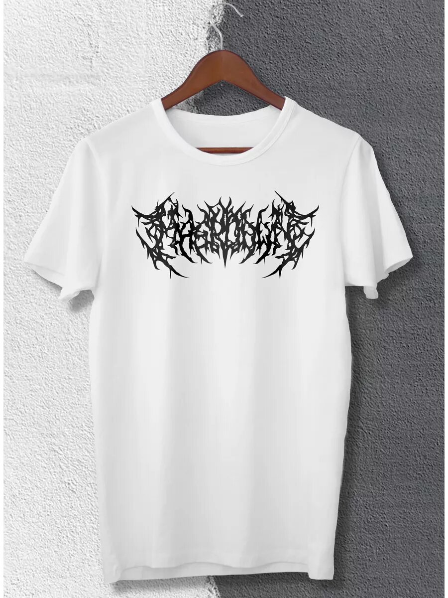 Футболка с принтом Black Metal