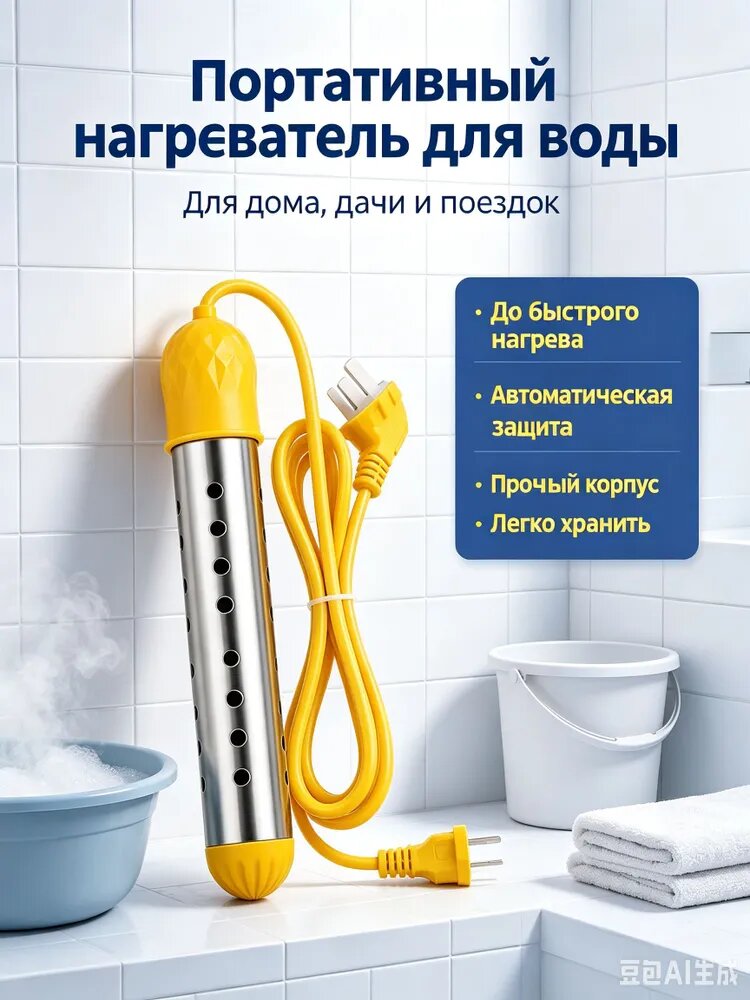 Погружные водонагреватели для бассейнов, душевых, еврокубов / Портативные водонагреватели
