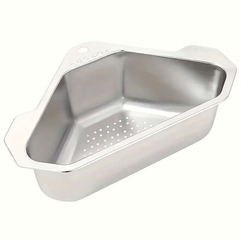 Сливная корзина для кухонной мойки из нержавеющей стали 304, подвесной фильтр для мусора, многофункциональный органайзер, серебристый