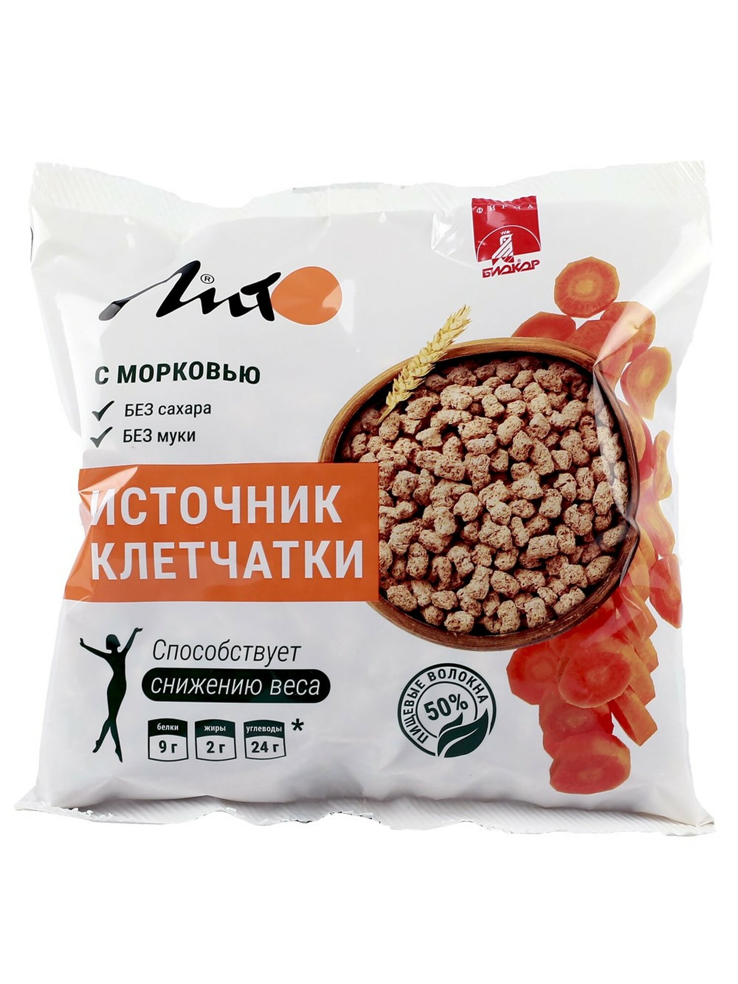 Отруби пшеничные хрустящие С кальцием/морковью 100,0/лито — Отруби пшеничные - 100 г в уп. (экструдированный продукт в…