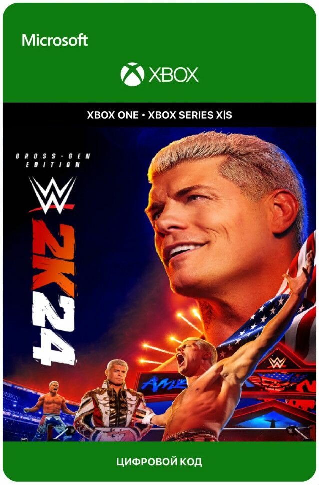 Игра WWE 2K24 - Cross-Gen Edition для Xbox One/Series X|S, электронный ключ