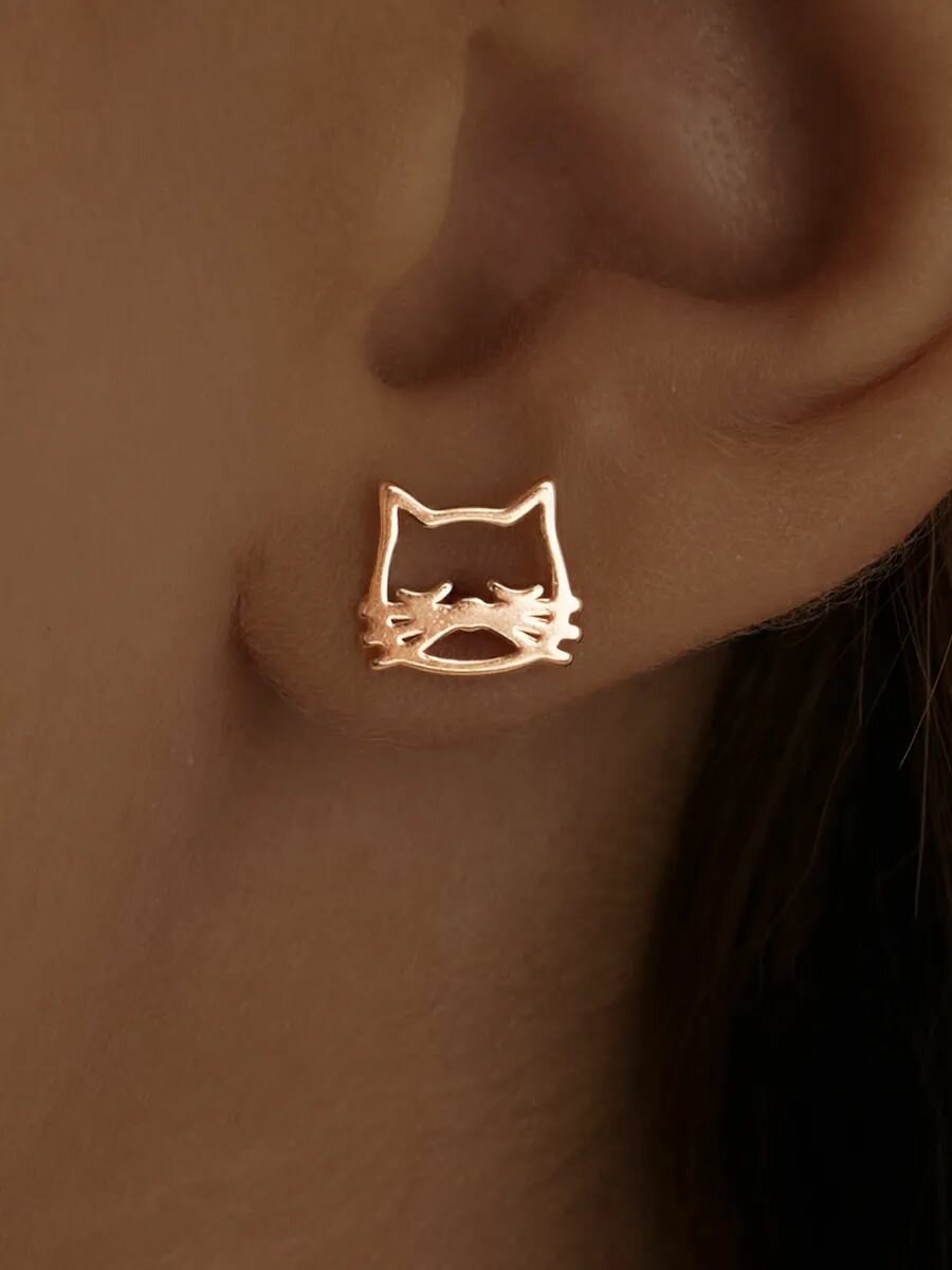 Серьги пусеты, серебро, 925 проба