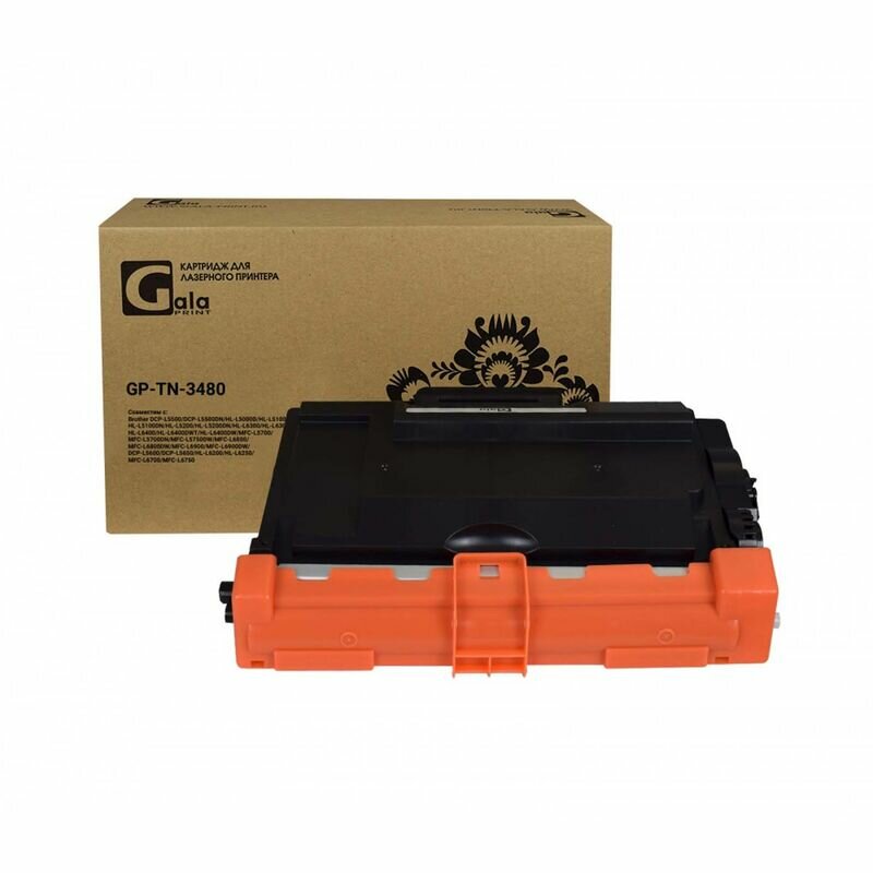 Картридж TN-3480 для Brother DCP-L5500dn, MFC-L5750dw, HL-L5000d, HL-L5100dn 8000 стр. GalaPrint
