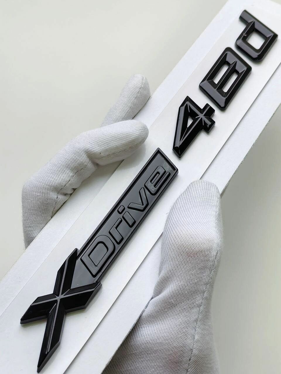 Надпись XDrive48d 185*22 мм, шильдик, эмблема BMW, БМВ значок