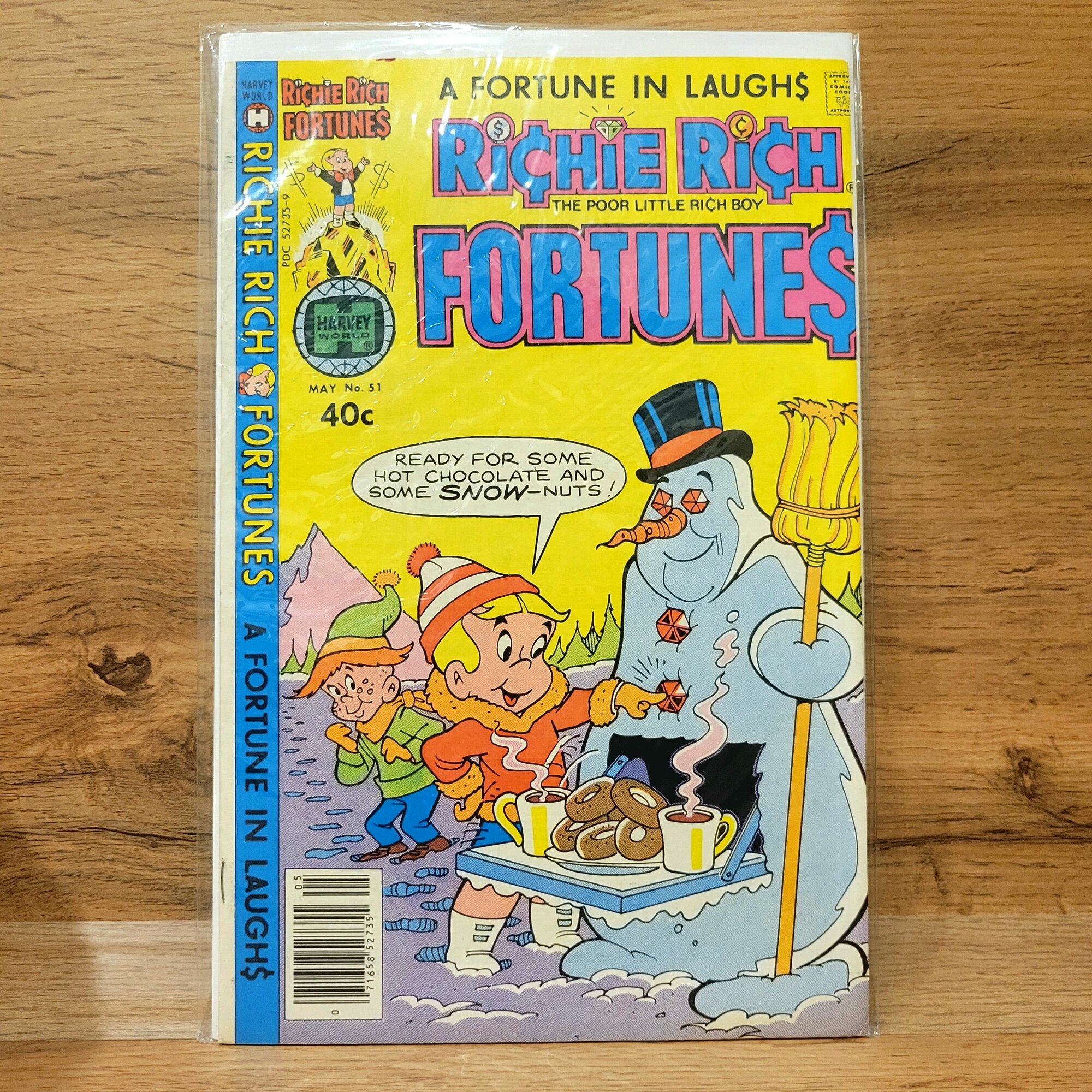 Раритетный Комикс Richie Rich Fortune #51. 1975 Год. Комикс (сингл) на английском языке