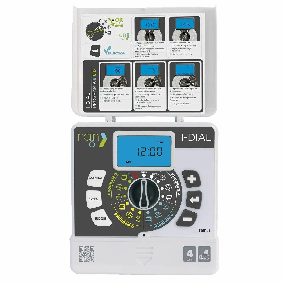 Контроллер полива Rain I-DIAL-8i на 8 станций, комнатный, 200.4080810