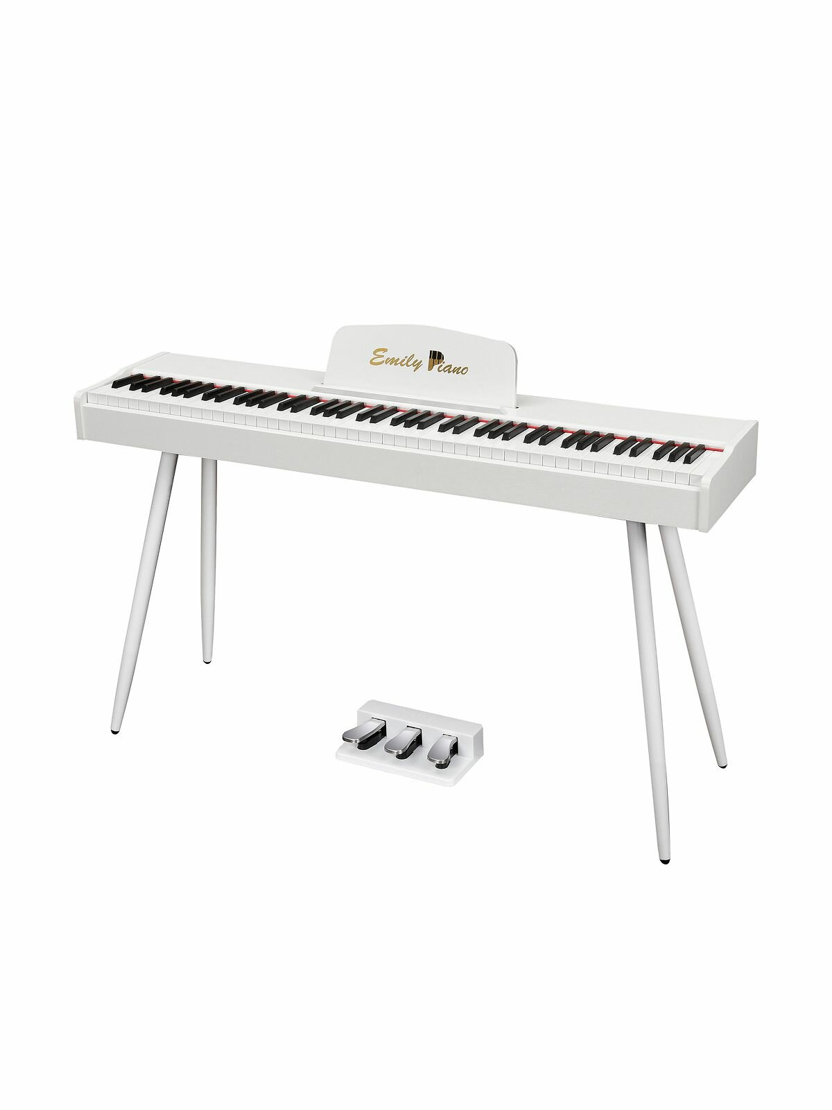 Белое цифровое фортепиано 88 клавиш EMILY PIANO D-47 WH