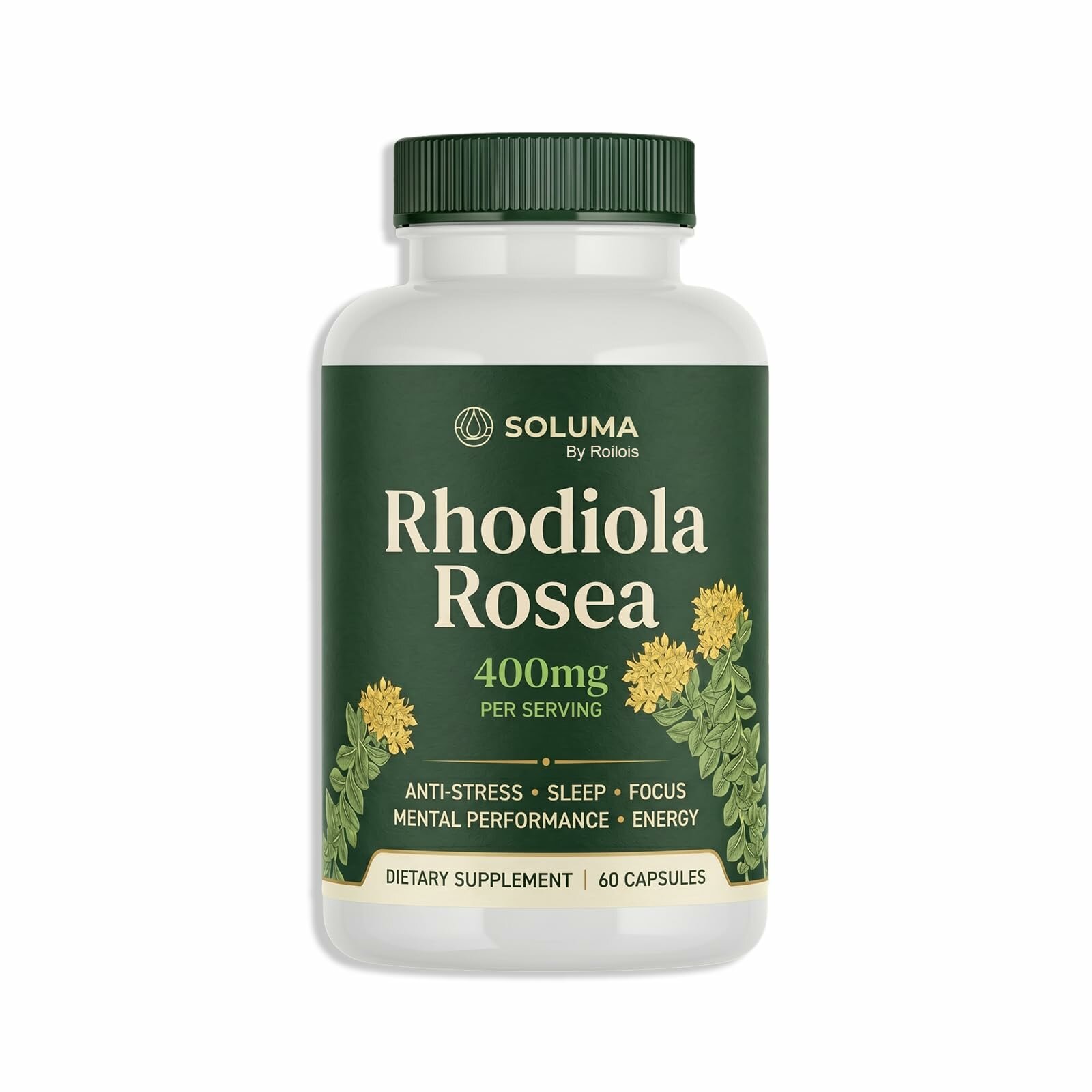 Soluma Rhodiola Rosea, Pure & Simple, ежедневная поддержка