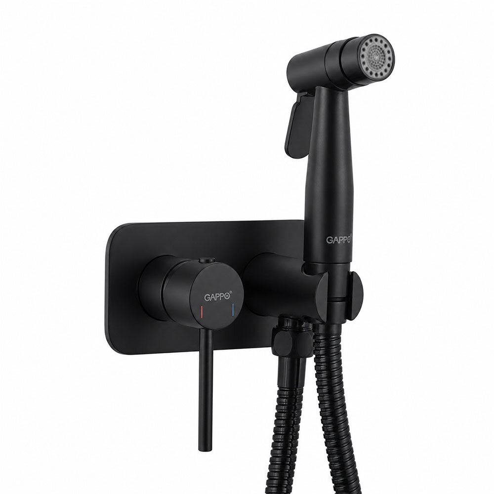 Гигиенический душ со смесителем GAPPO G7506-36, черный